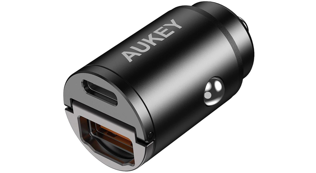 Aukey Ładowarka samochodowa USB-A USB-C PD 30W - Ładowarki do smartfonów - Sklep komputerowy - x ...